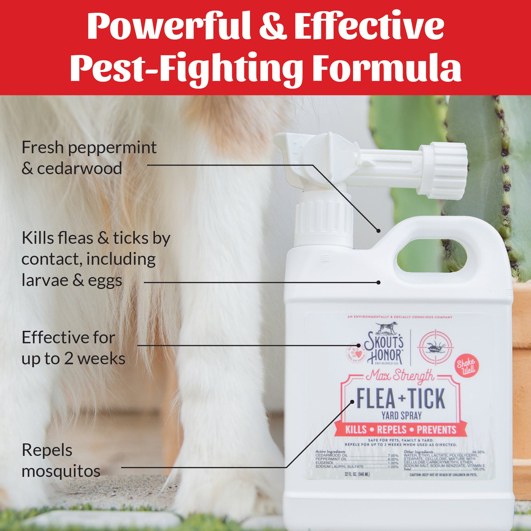 Flea and Tick Spray for Yard | Skout's Honor
