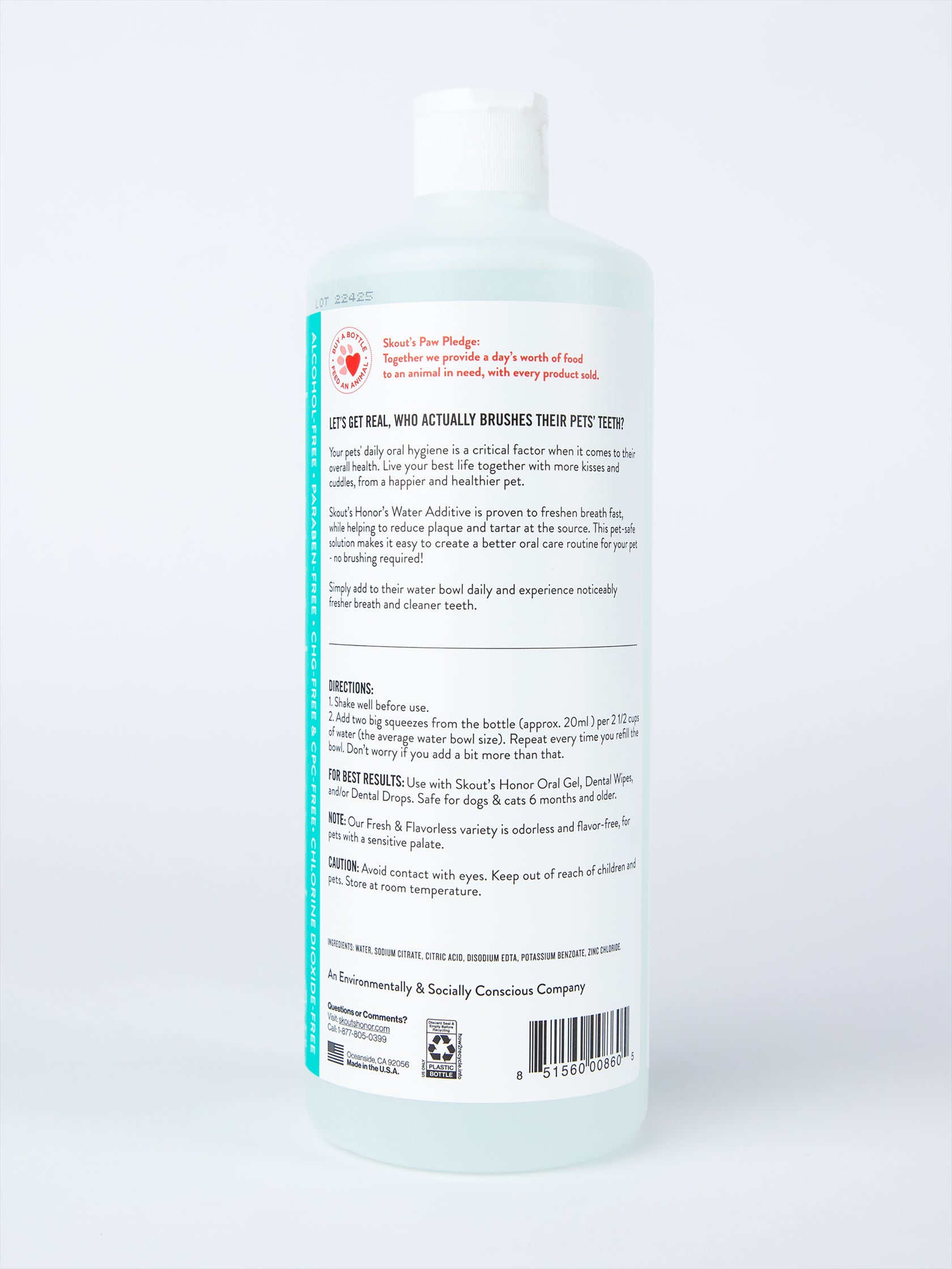 Oral Care Water Additive: Fresh and Flavorless 32oz | Skout's Honor