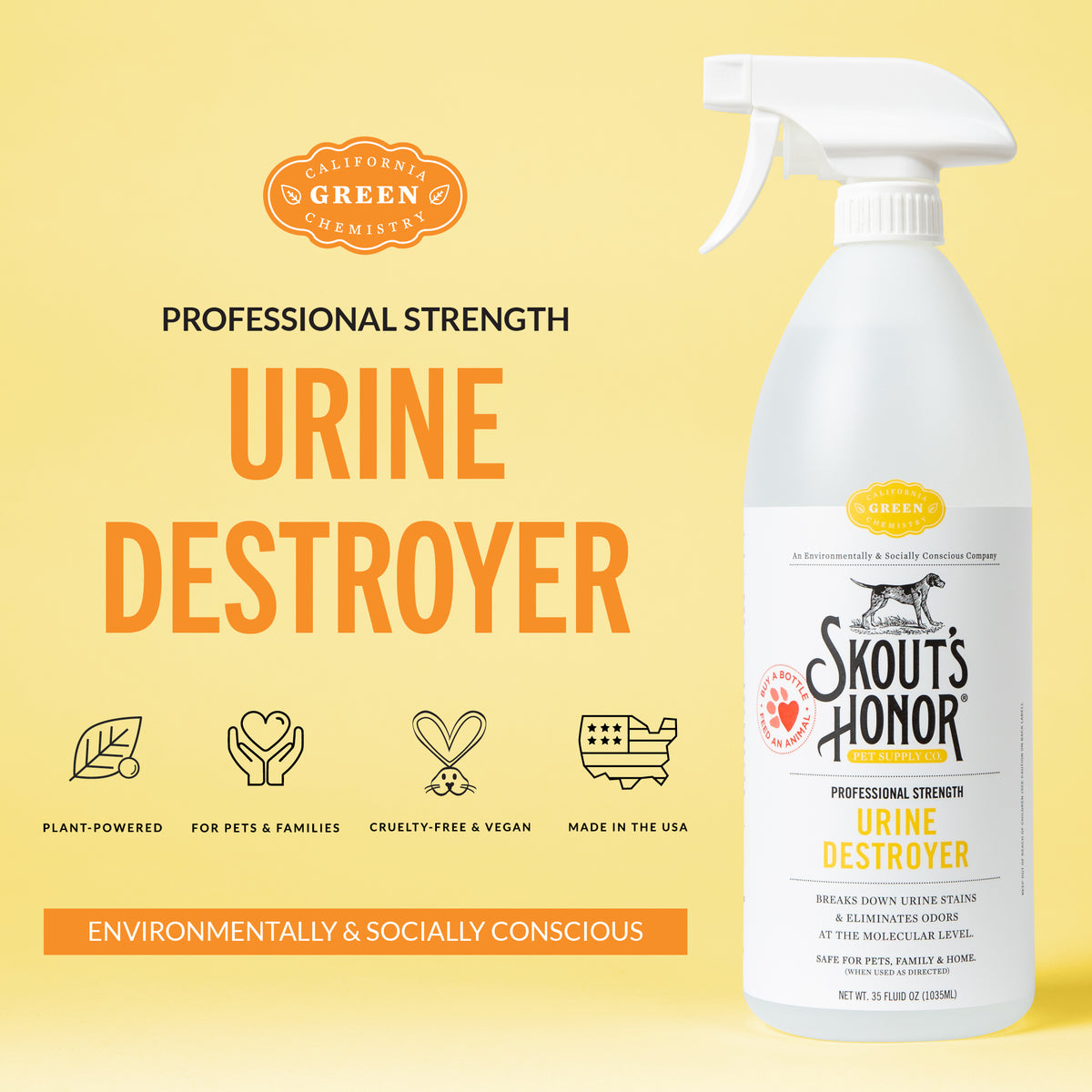 Pet Odor Eliminator, Urine Stain & Smell Remover | Skout's Honor (Dogs ...