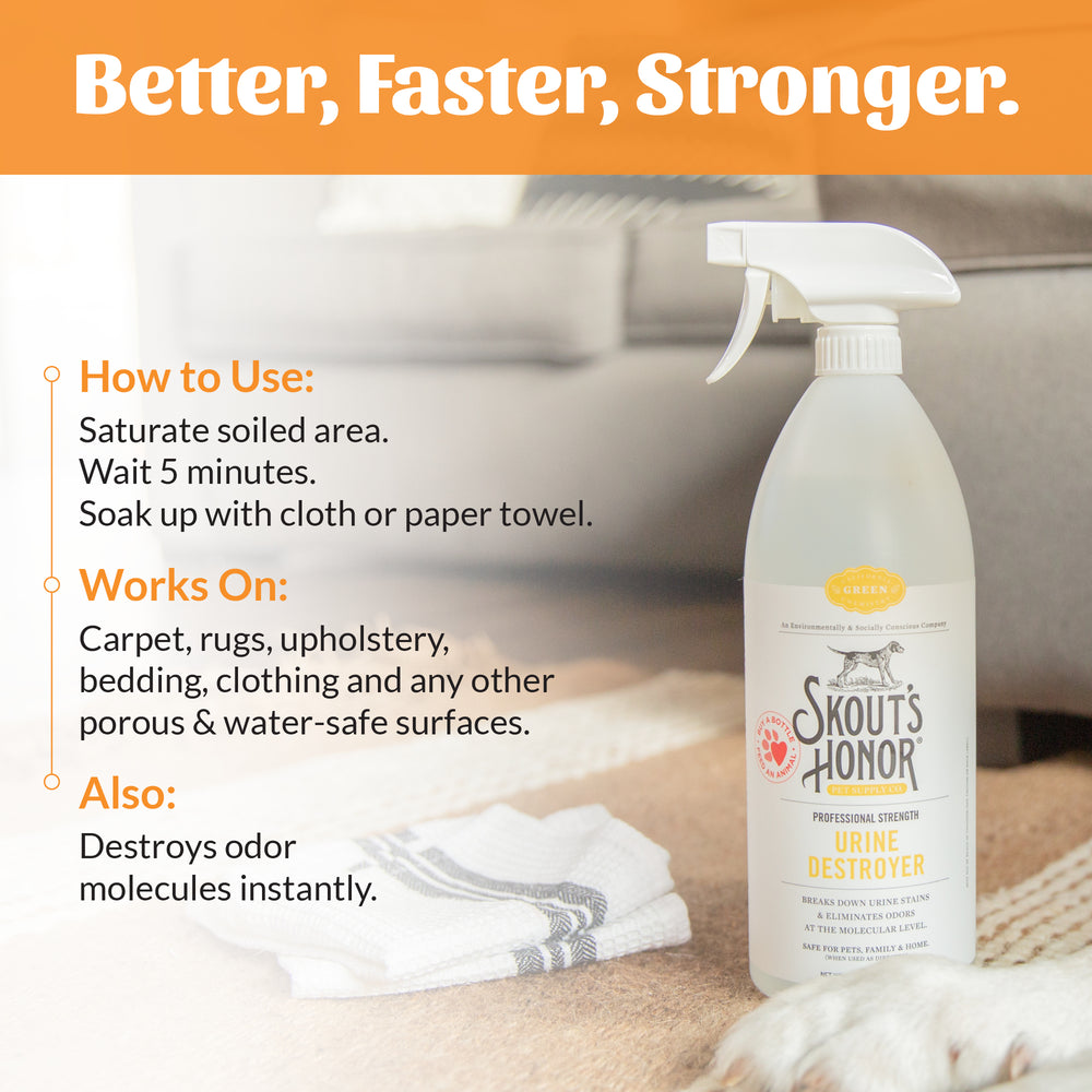 Pet Odor Eliminator, Urine Stain & Smell Remover | Skout's Honor (Dogs ...