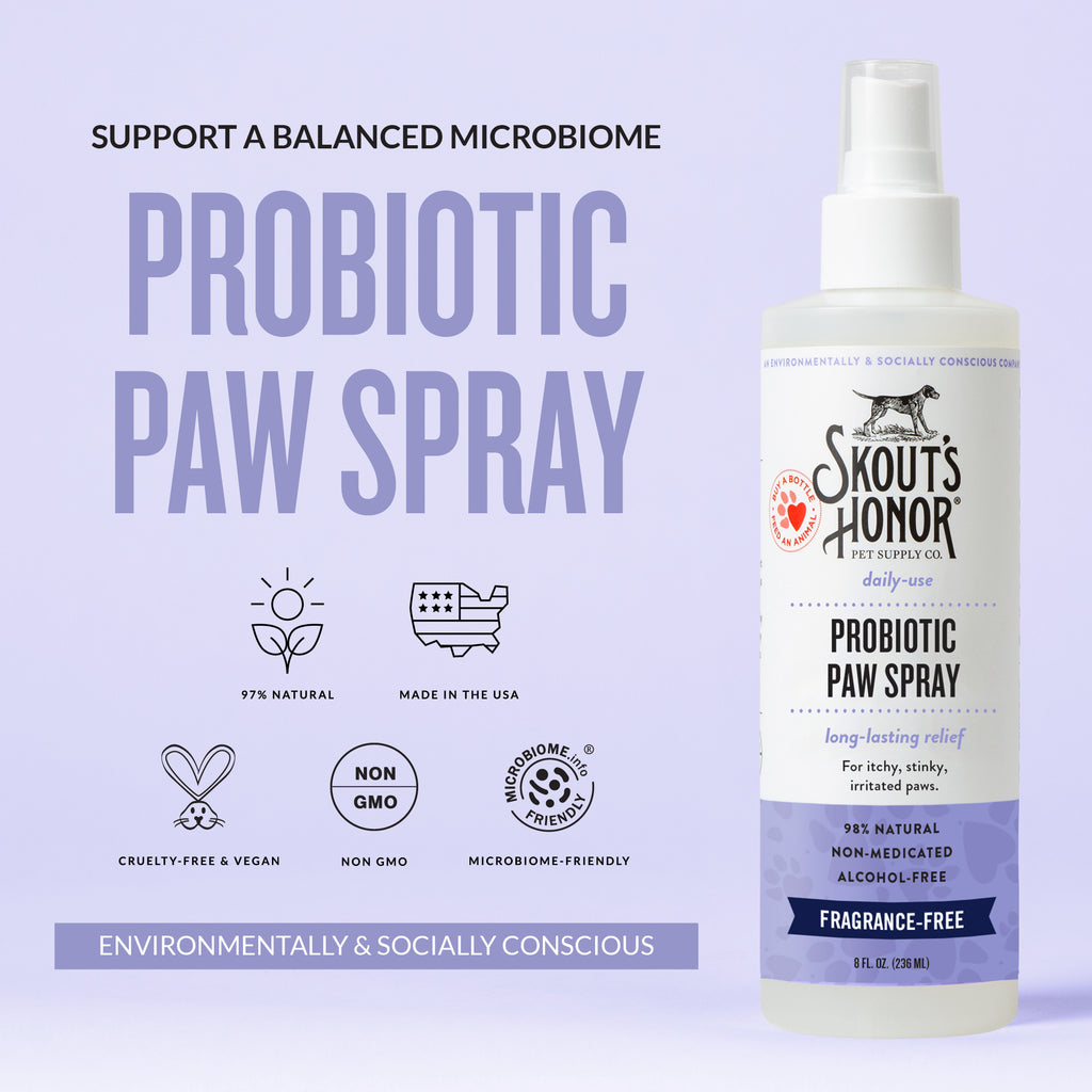 Skout's Honor Probiotic Paw Spray for Dogs & Cats