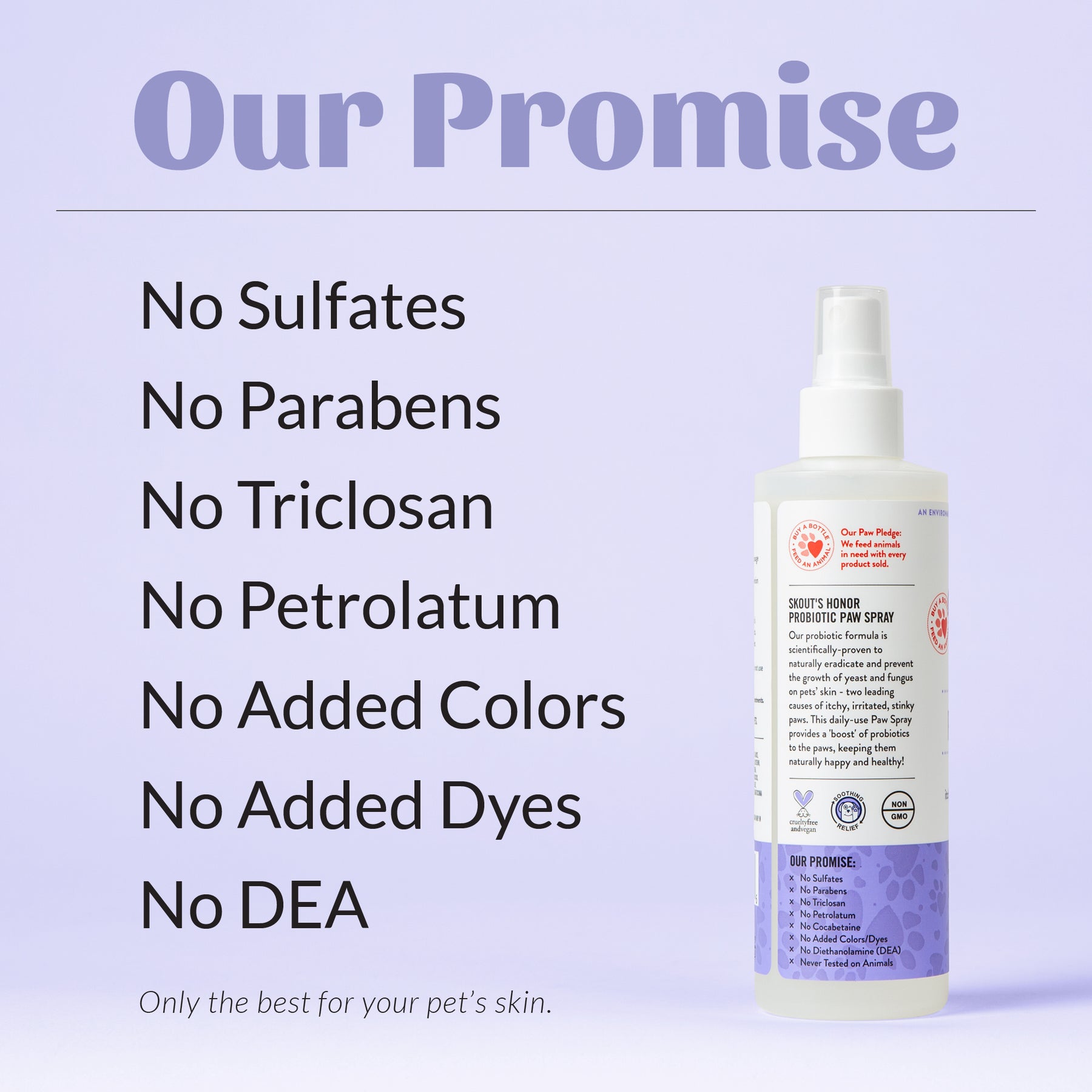 Skout's Honor Probiotic Paw Spray for Dogs & Cats
