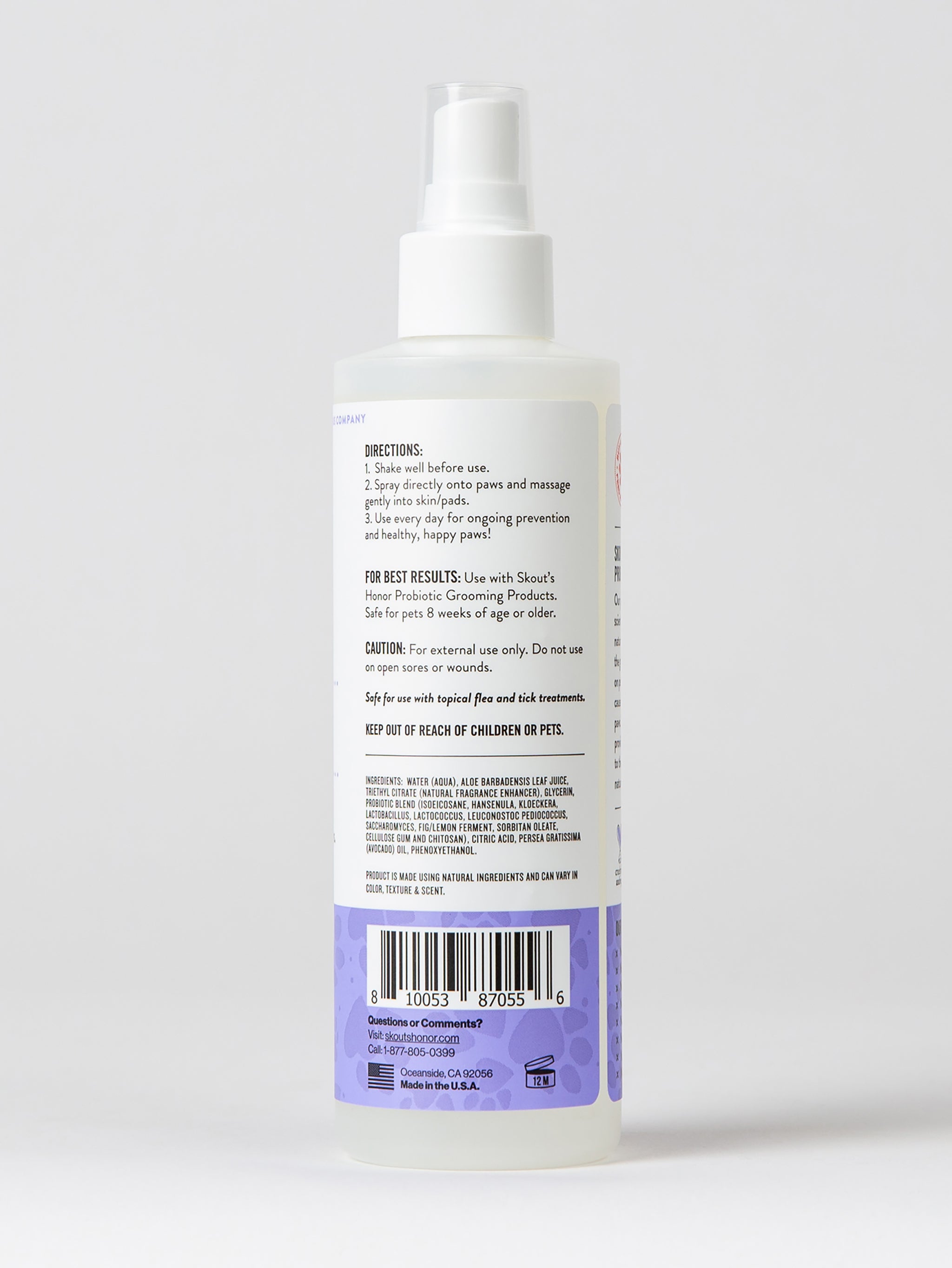 Skout's Honor Probiotic Paw Spray for Dogs & Cats